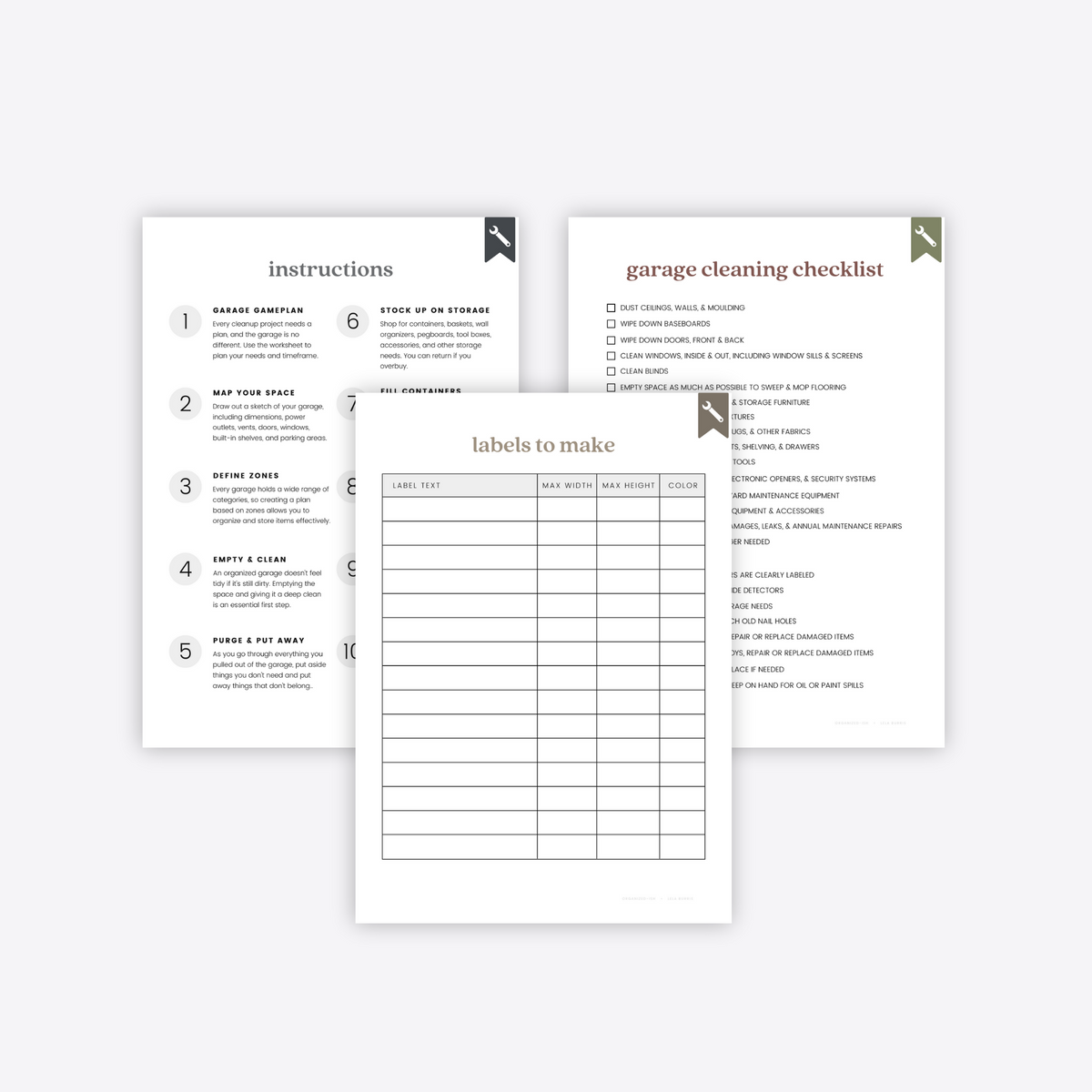 Garage Cleanup Planner – Organized-ish