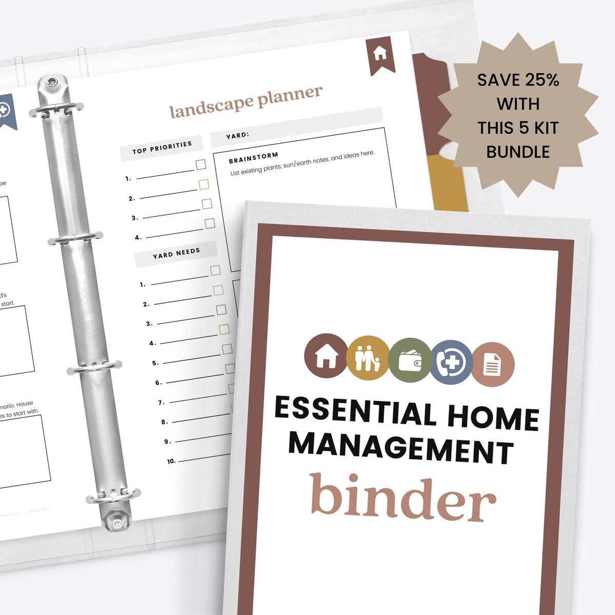 Essential Home Management Binder Starter Kit Bundle – Organized-ish