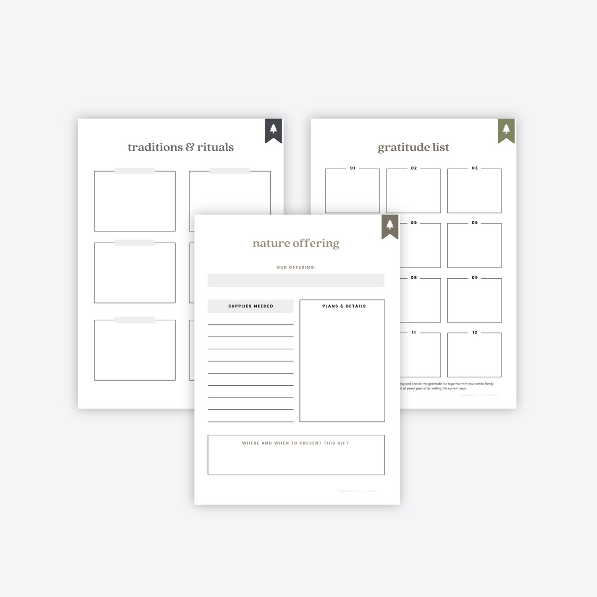 Winter Solstice Planner – Organized-ish